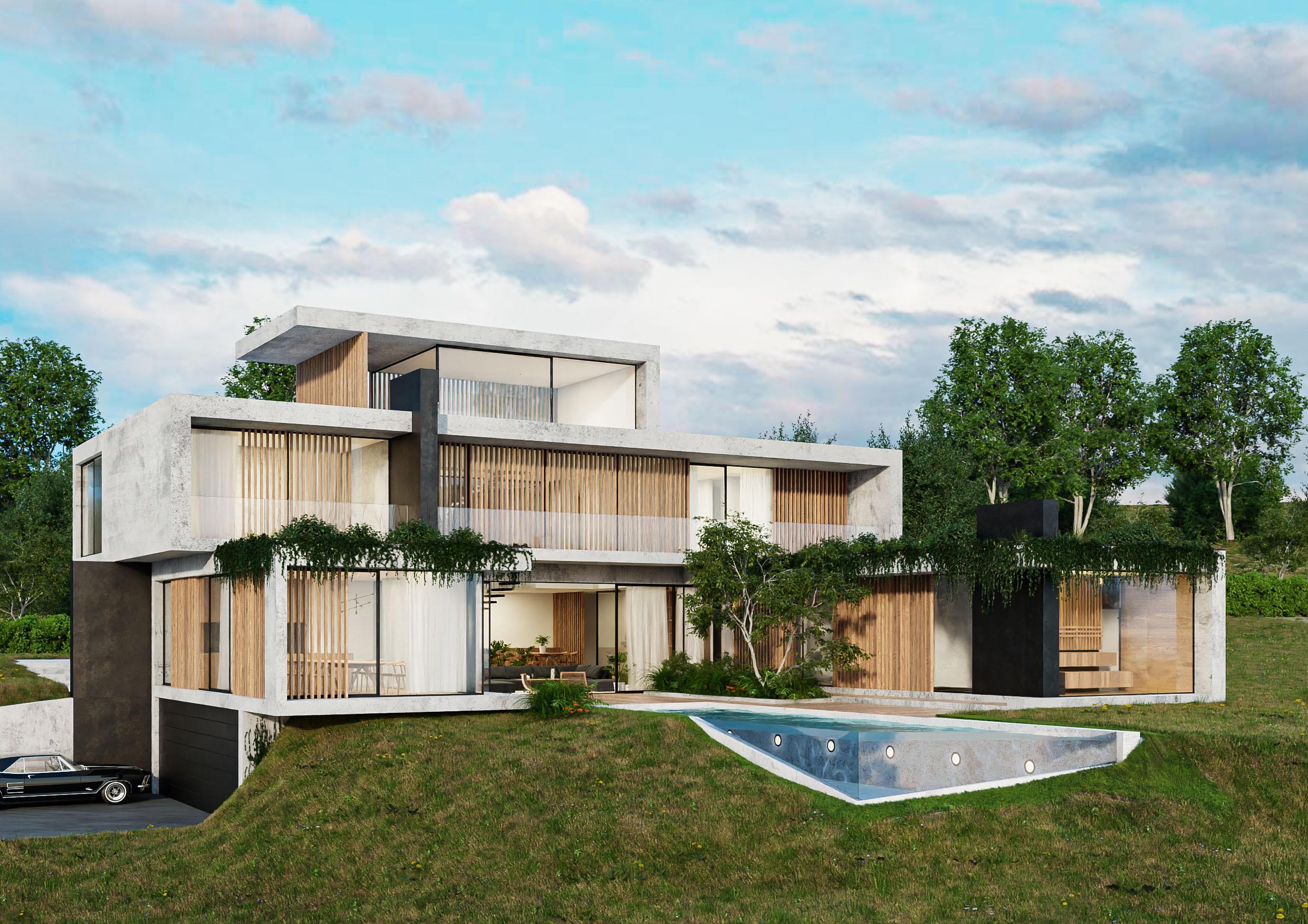 Návrh soukromého moderního vilového domu - Box house | MA